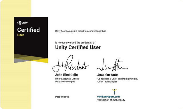 Unity Certified Programmer